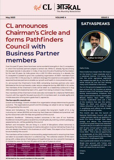 CL Educate - Monthly Newsletter